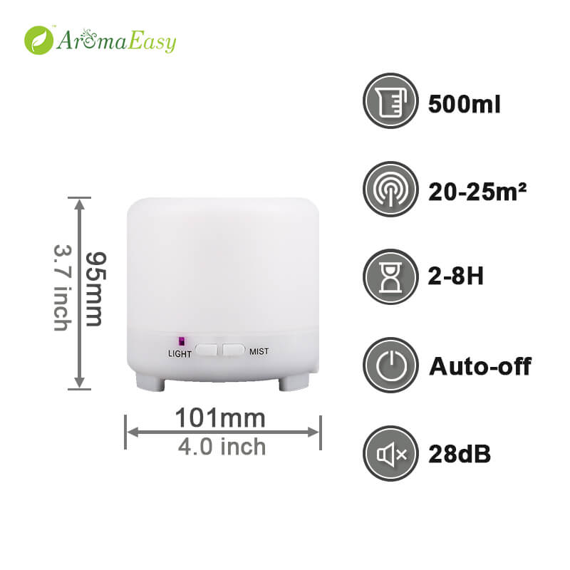Mini Portable Diffuser with 7 color LED Light Wholesale | AromaEasy